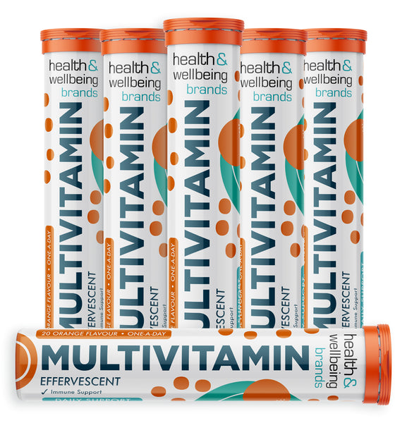 Multivitamin Effervescent for Adults- 20 Tablets per Tube - ClubVitsUK