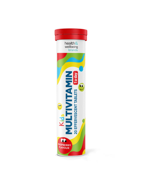 Kids Multivitamin Effervescent- 20 Raspberry Flavour Tablets for Child ...